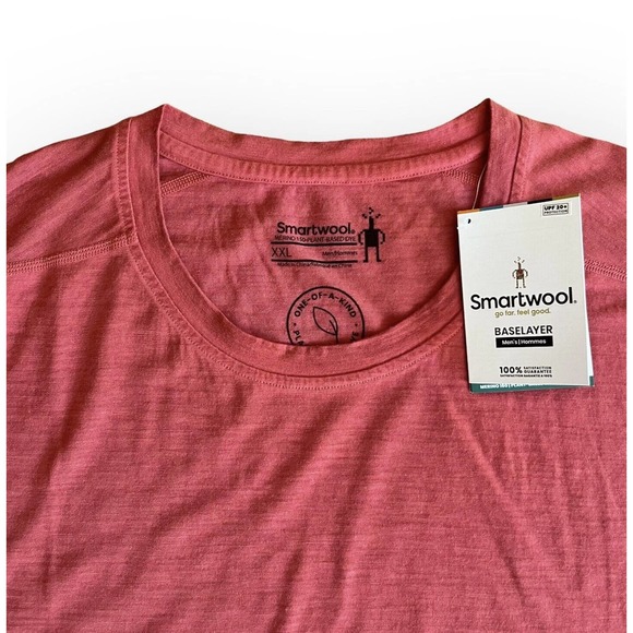 Smartwool | Shirts | Smartwool Mens Nwt Merino 5 Red Short Sleeve Base ...